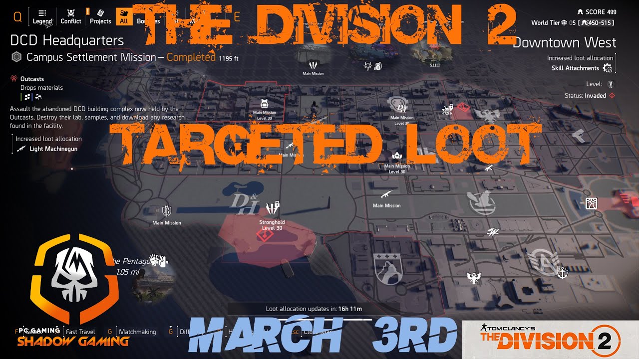 Division 2 | Targeted Loot DC | March 3 - YouTube