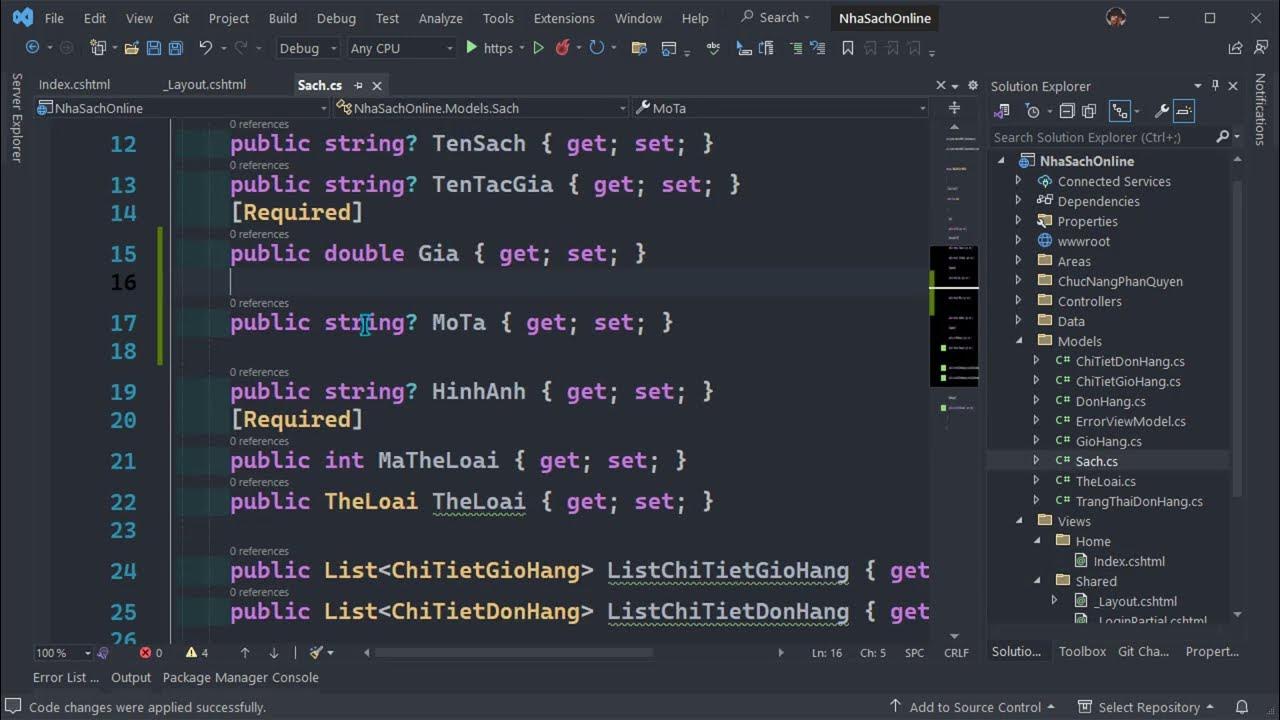 Lập Trình Web ASP.NET - Update Database: Thêm Trường Mô Tả - Code First - Coding With Thinh ...