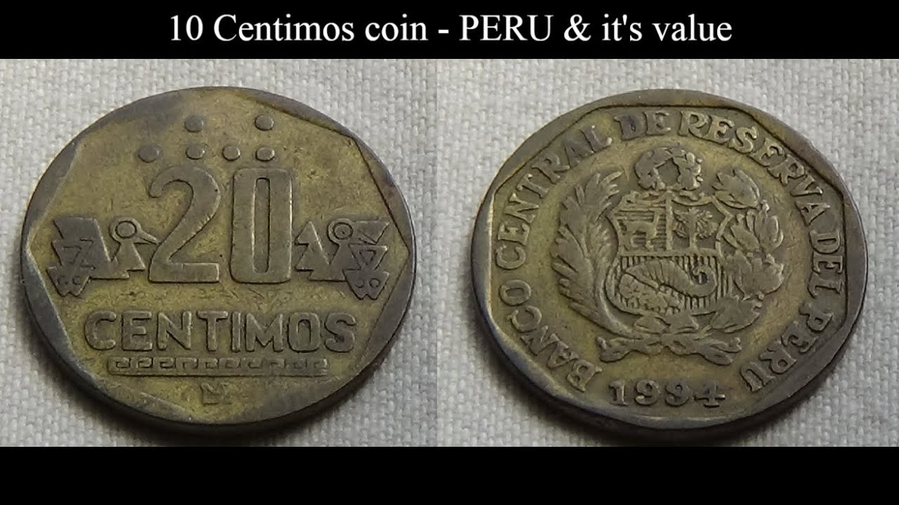 20 Peruvian Centimos coin KM306 Value | PERU - YouTube