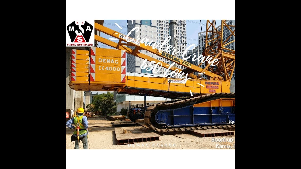 650 Ton DEMAG CC4000 - YouTube