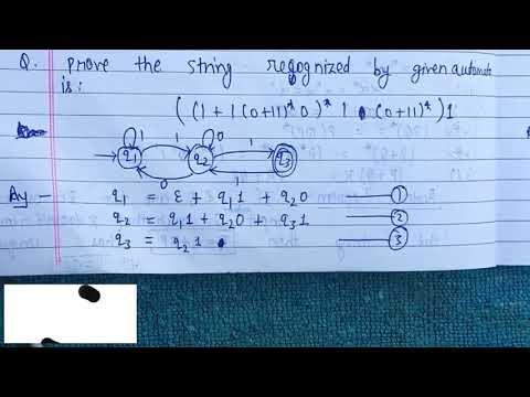 DFA to regular expression example part 2 | Finite automata to regular expression | TOC | lec-41 ...