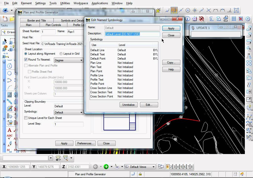Bentley InRoads - Plan and Profile Generator: Create Plan Sheets Part 1 ...