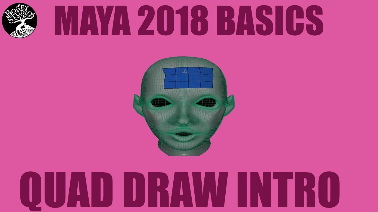 Autodesk Maya 2018 Basics- QUAD DRAW- Retopologizing in Maya - YouTube