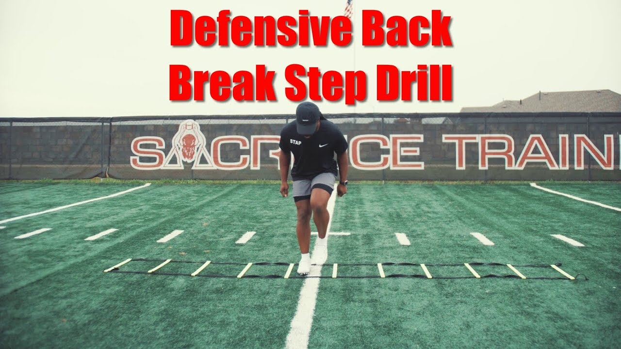 Defensive Back break step drill | Footwork Friday - YouTube
