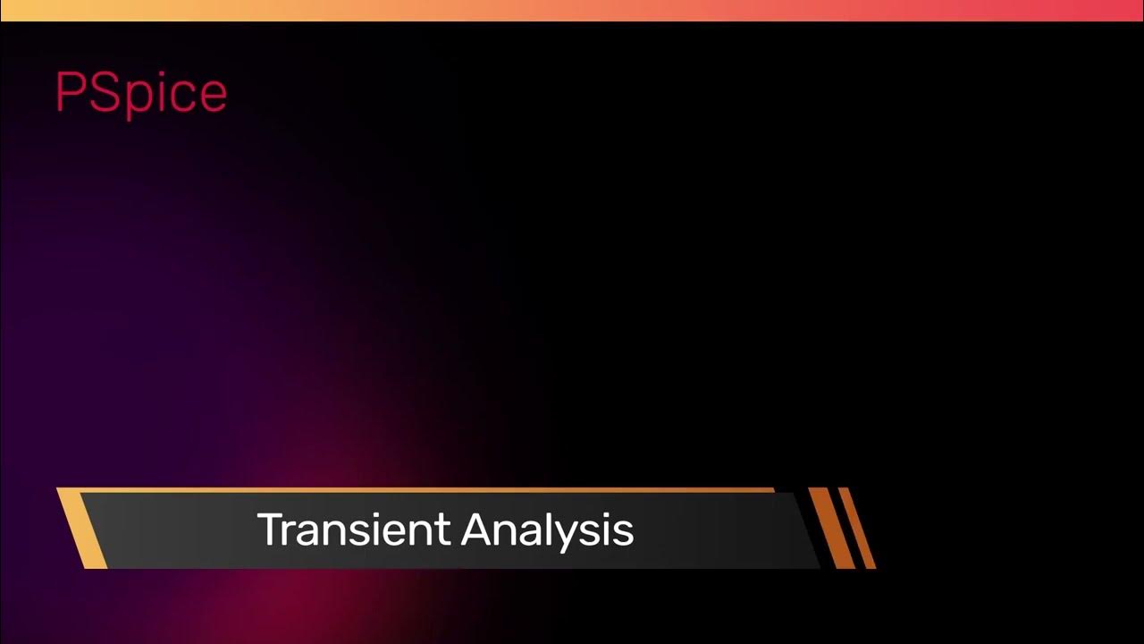 Transient Analysis | PSpice - YouTube