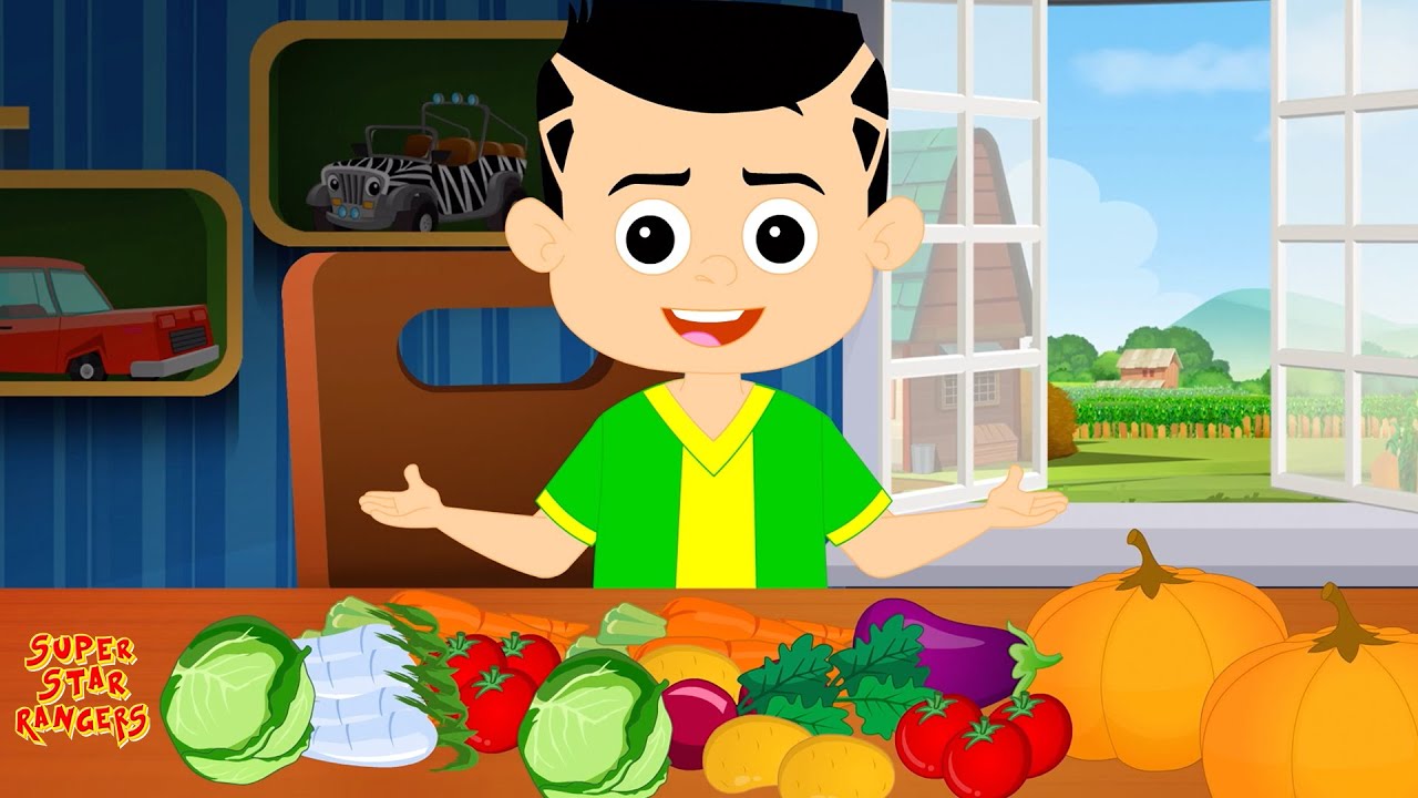 Vegetable Song for Preschool Kids by Superstar Rangers - YouTube