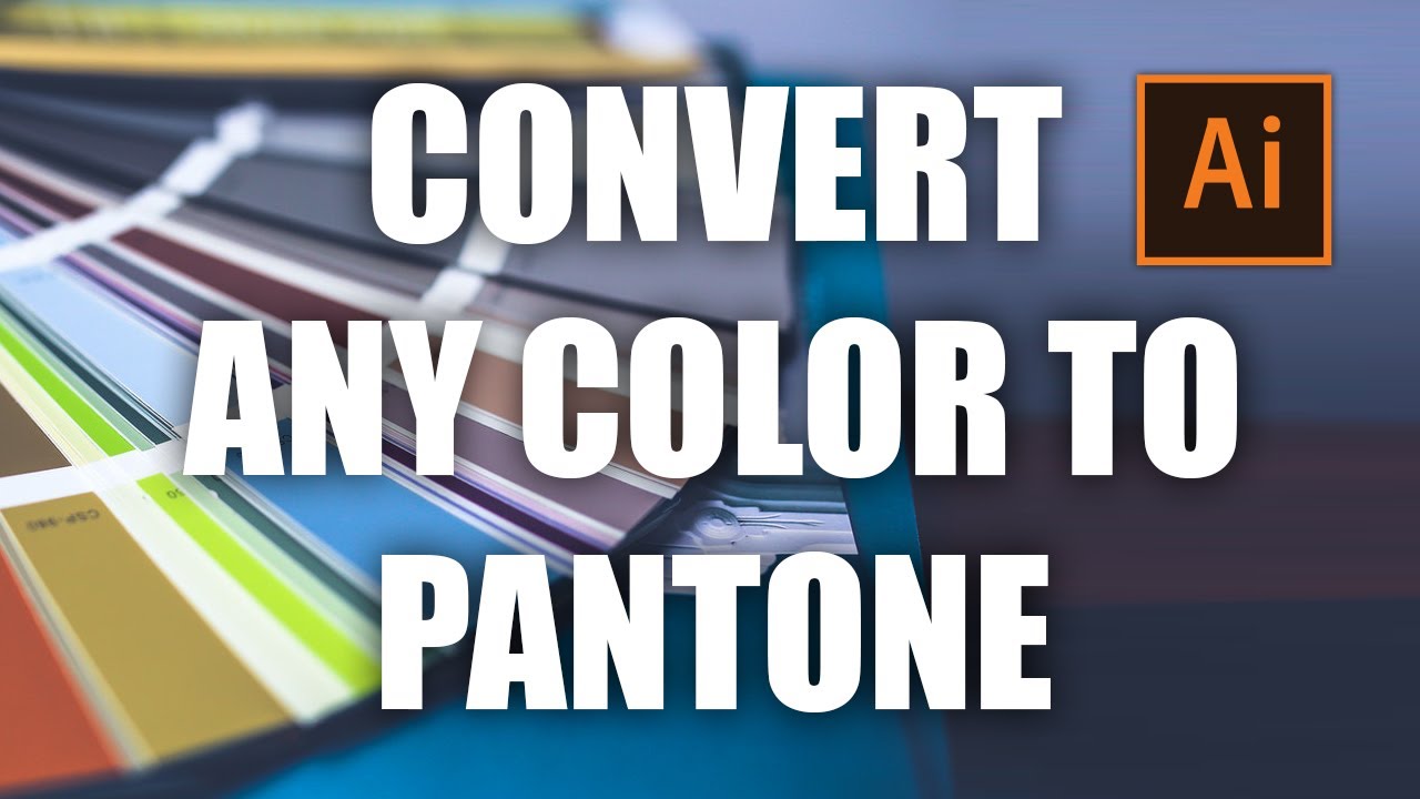 How To Convert Any Color To PANTONE PMS In Adobe Illustrator Trick
