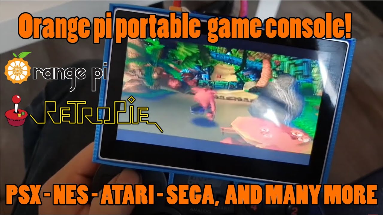 DIY portable orange pi game console in 3d printed case (retropi) - YouTube