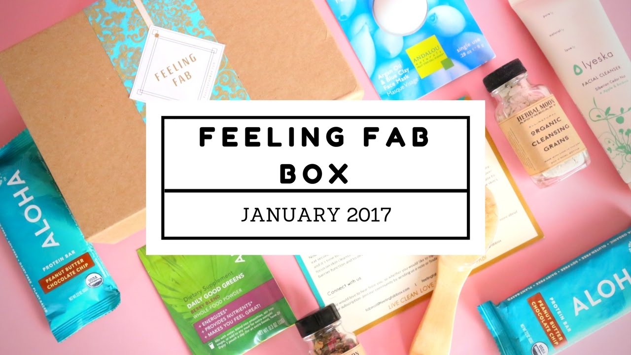 Feeling Fab Box Unboxing January 2017 - YouTube
