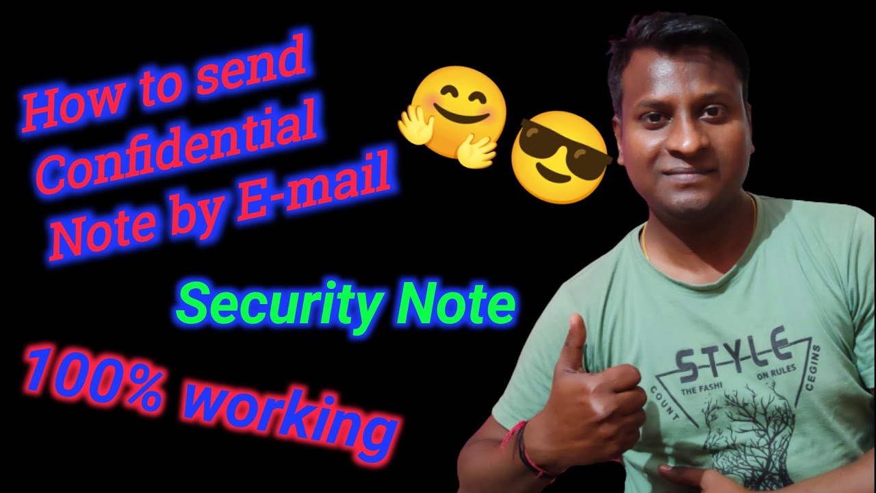 How to send Confidential note by mail | 100% working | ravit official ...