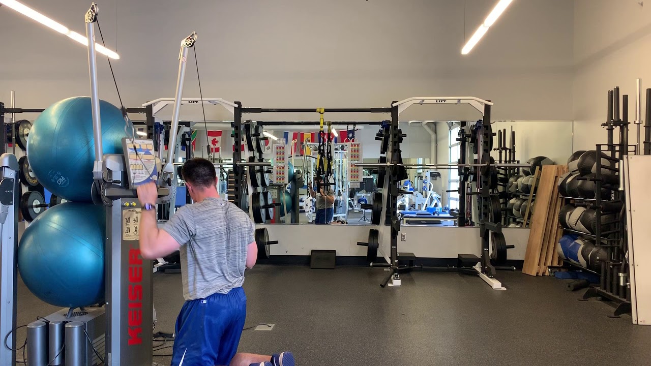 Alternating Cable Pull Down - YouTube