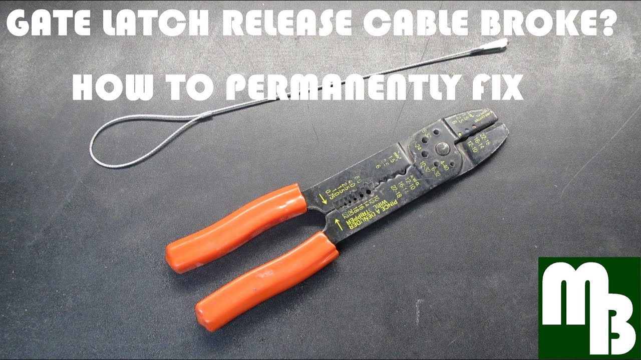 Gate Latch Hidden Release Cable Broken? Here's how to fix it ...
