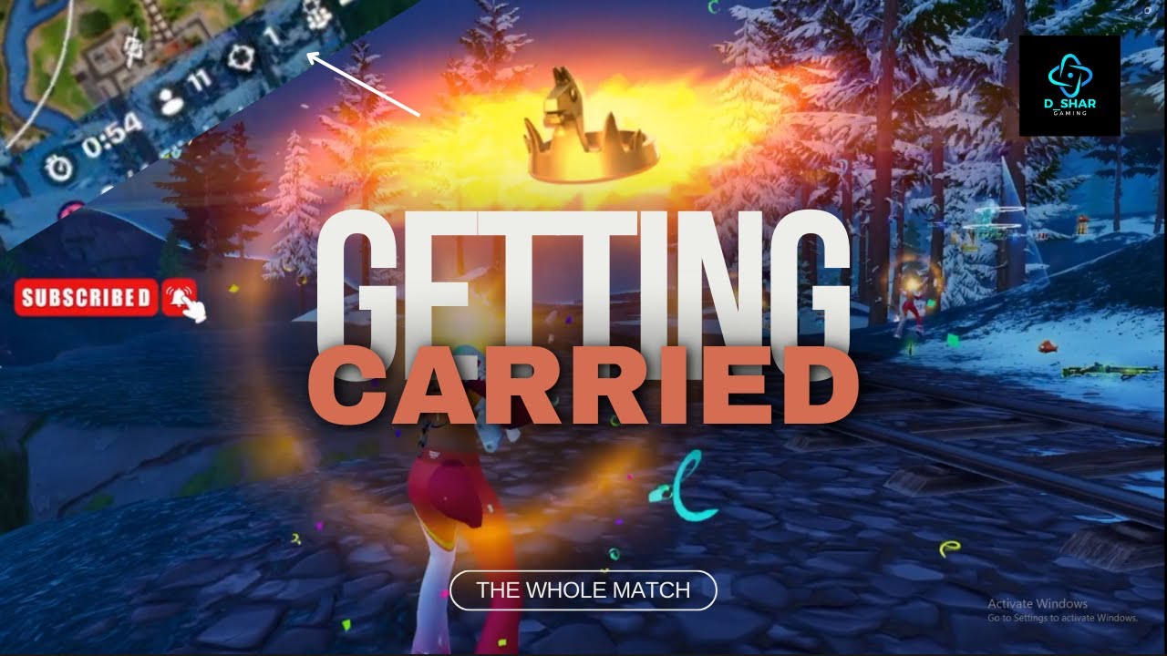 Getting Carried By Teammates for the Whole Match #fortnite - YouTube