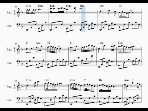 AŞK I MEMNU JENERİK MÜZİĞİ (TOYGAR IŞIKLI )  -PİYANO NOTALARI