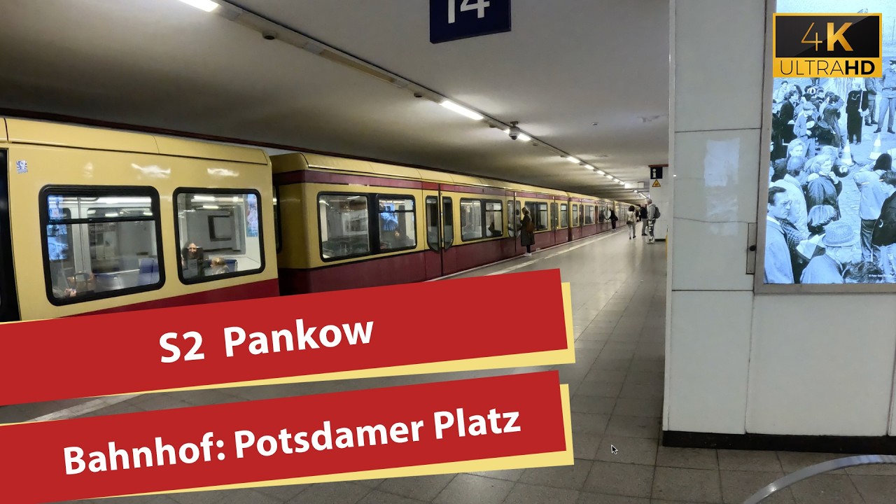 (5K) S-Bahn Berlin: S2 nach Pankow Einfahrt Potsdamer Platz - YouTube