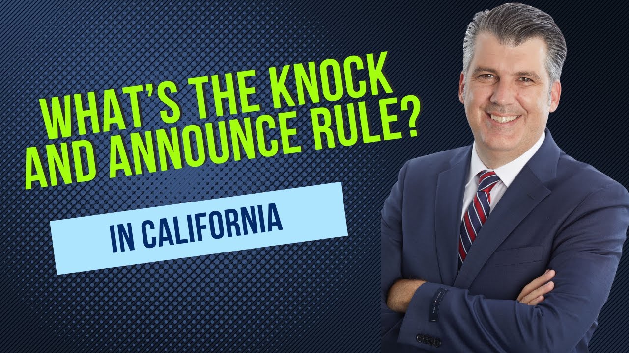 What’s the knock and announce rule? #legaltip - YouTube