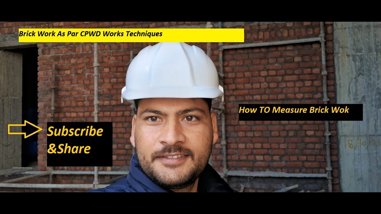 Techniques of Brick Work Masonry as par CPWD Norms - YouTube