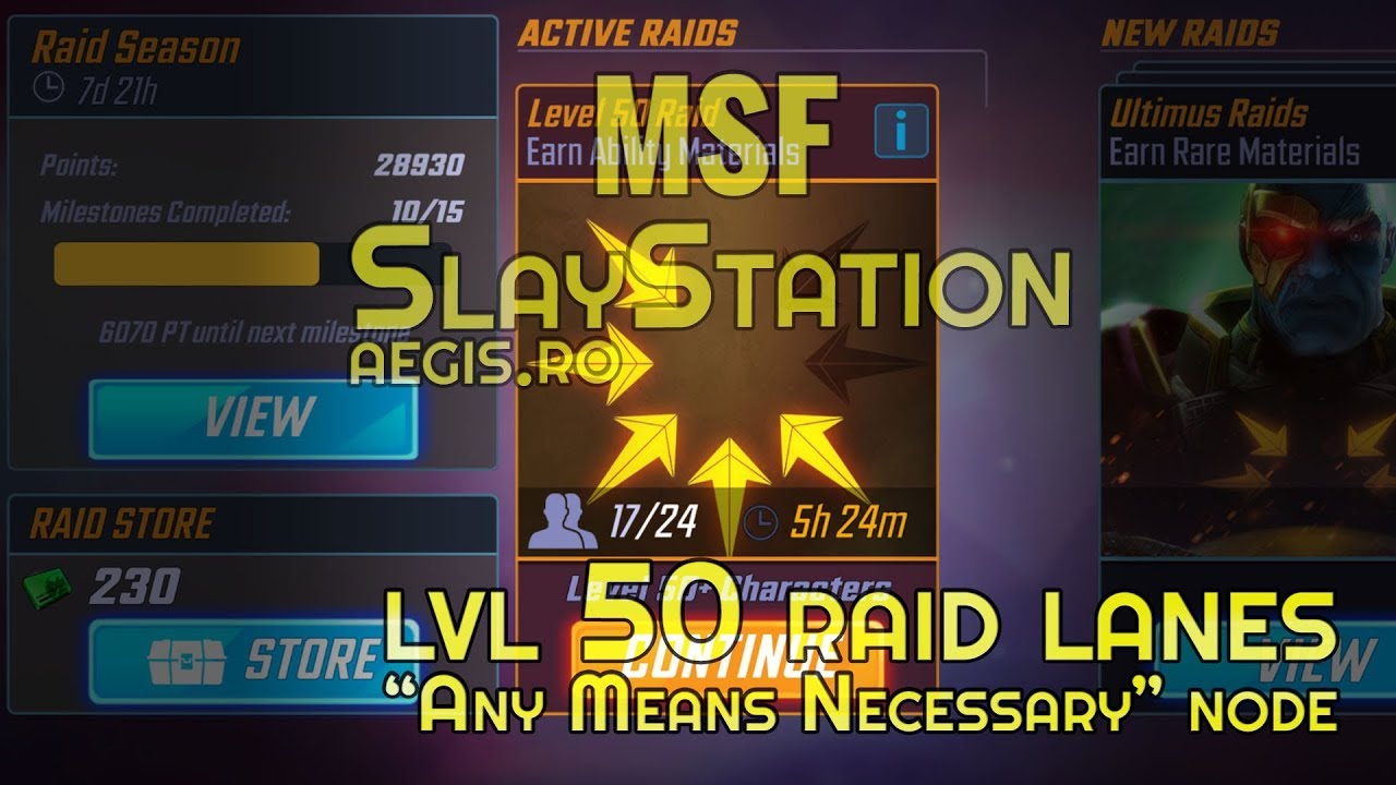 MSF LvL 50 Raid Strategy, Lanes & Quake Node - YouTube