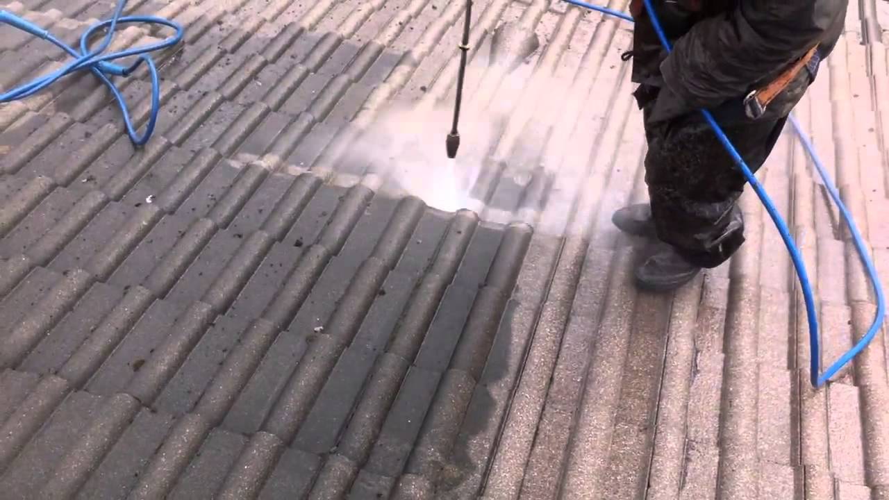 Tetőmosás: szennyezett, mohás palatető, cseréptető zsindelytető ...