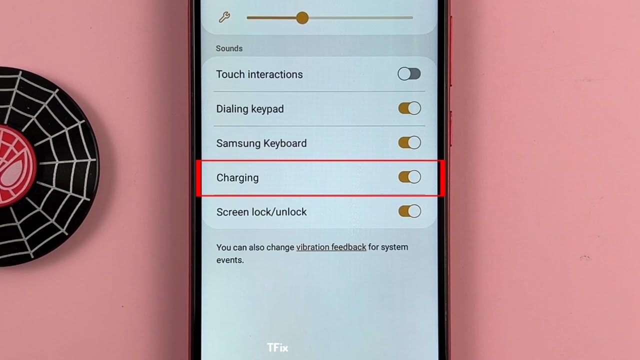 How to turn on/off the sound forbidding phone battery charging on ...