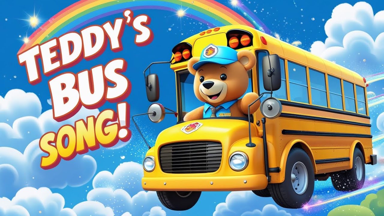 Wheels on the Bus Go Round and Round Song 🚌 | Sing Along with Teddy! # ...