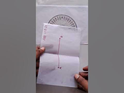 perpendicular bisector of a line segment by paper folding ️without memorising learn the concepts ...