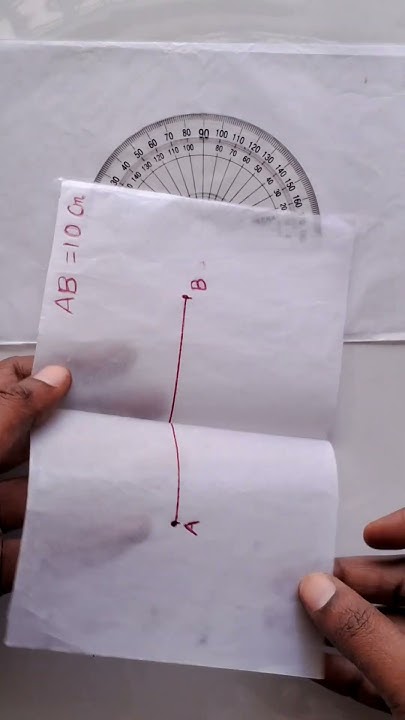 perpendicular bisector of a line segment by paper folding ️without memorising learn the concepts ...