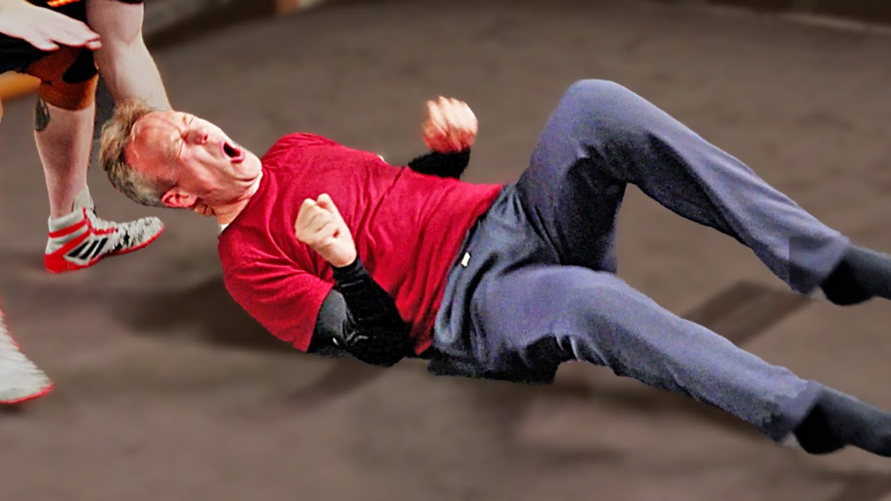 I got bodyslammed by professional wrestlers - YouTube