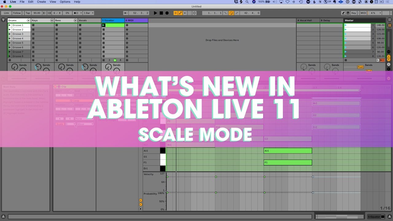 Scale Mode // What's New in Ableton Live 11 - YouTube