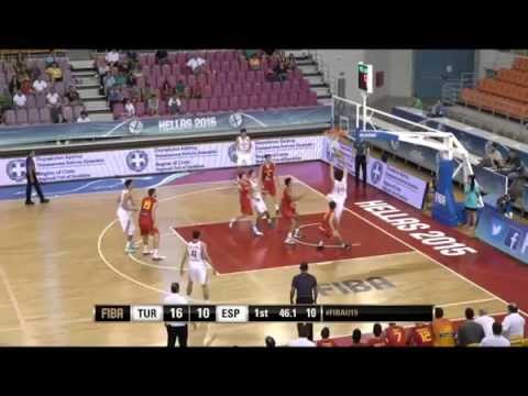Furkan Korkmaz vs Spain (2015 FIBA U19 World Championship)