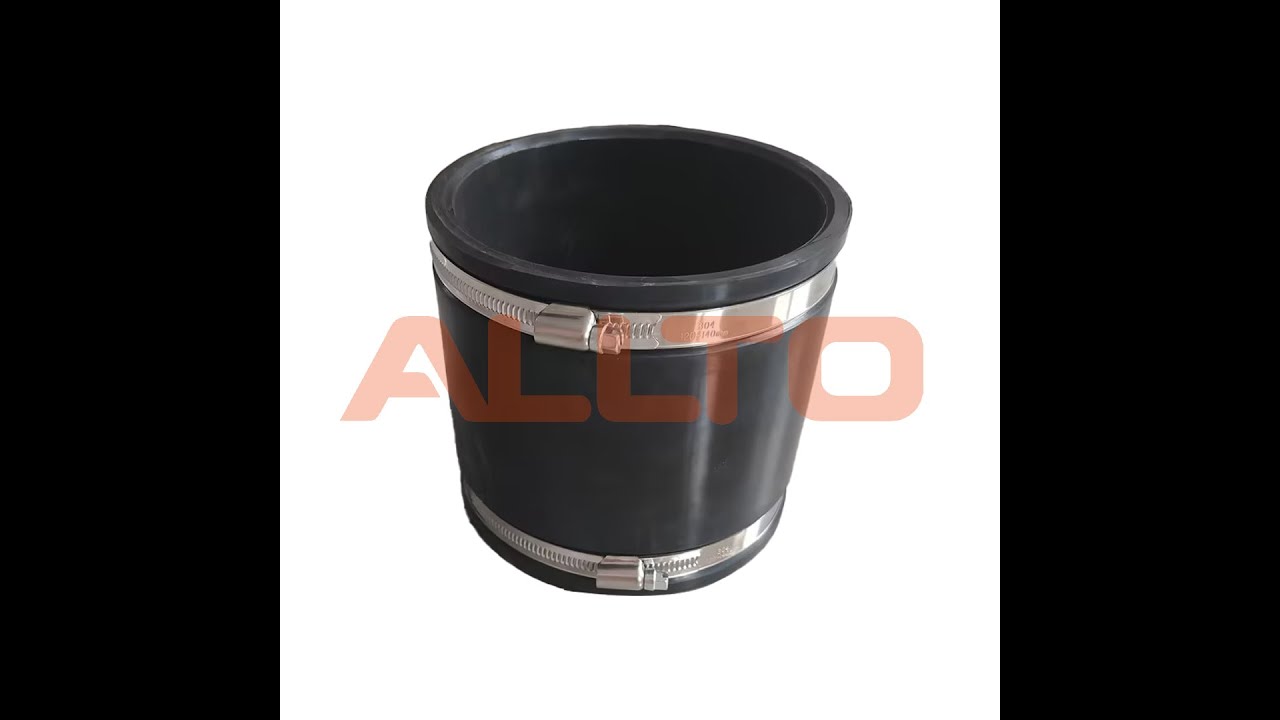 Rubber slip on sleeve type rubber expansion joint Display video - YouTube