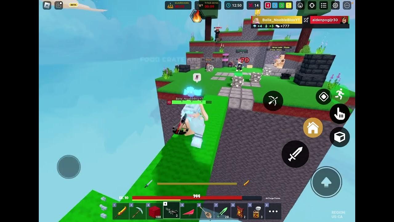 Getting Rageblade And Overpowering The Whole Team Roblox Bedwars