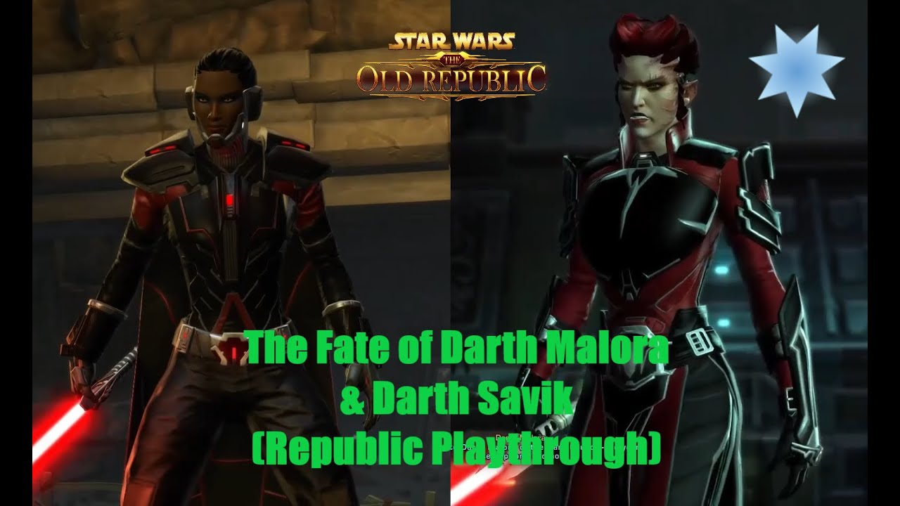 SWTOR: The Fate of Darth Malora and Darth Savik (Jedi Knight/Republic ...