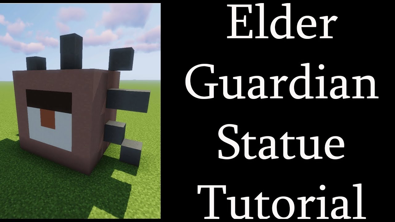 Minecraft Elder Guardian Build Tutorial - YouTube