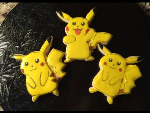 Pokemon PIKACHU Cookies (How To) - YouTube