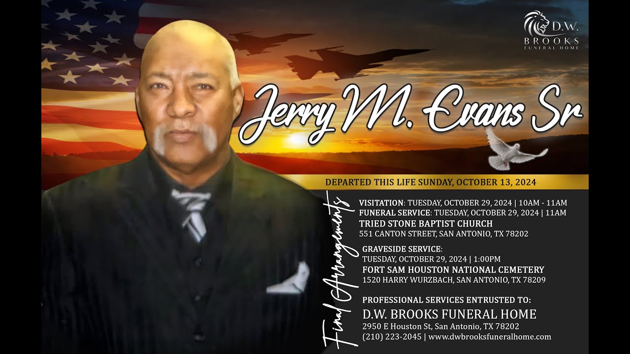 October 29, 2024 - Jerry M. Evans Sr. Memorial Service - YouTube