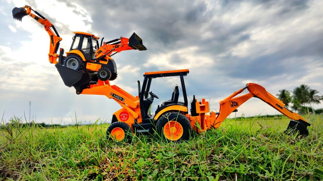 JCB stunt videos | JCB uplifting by its buckets | JCB VIDEOS - YouTube