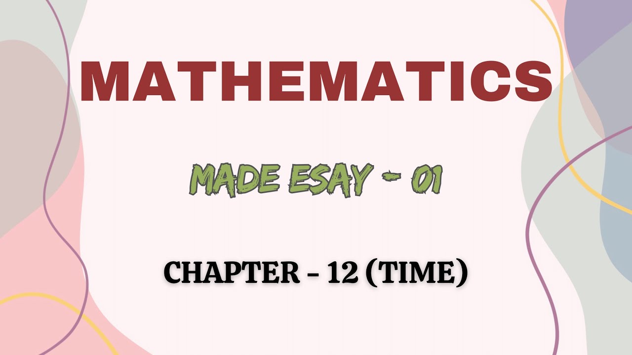 MATHEMATICS MADE EASY - 01 - YouTube