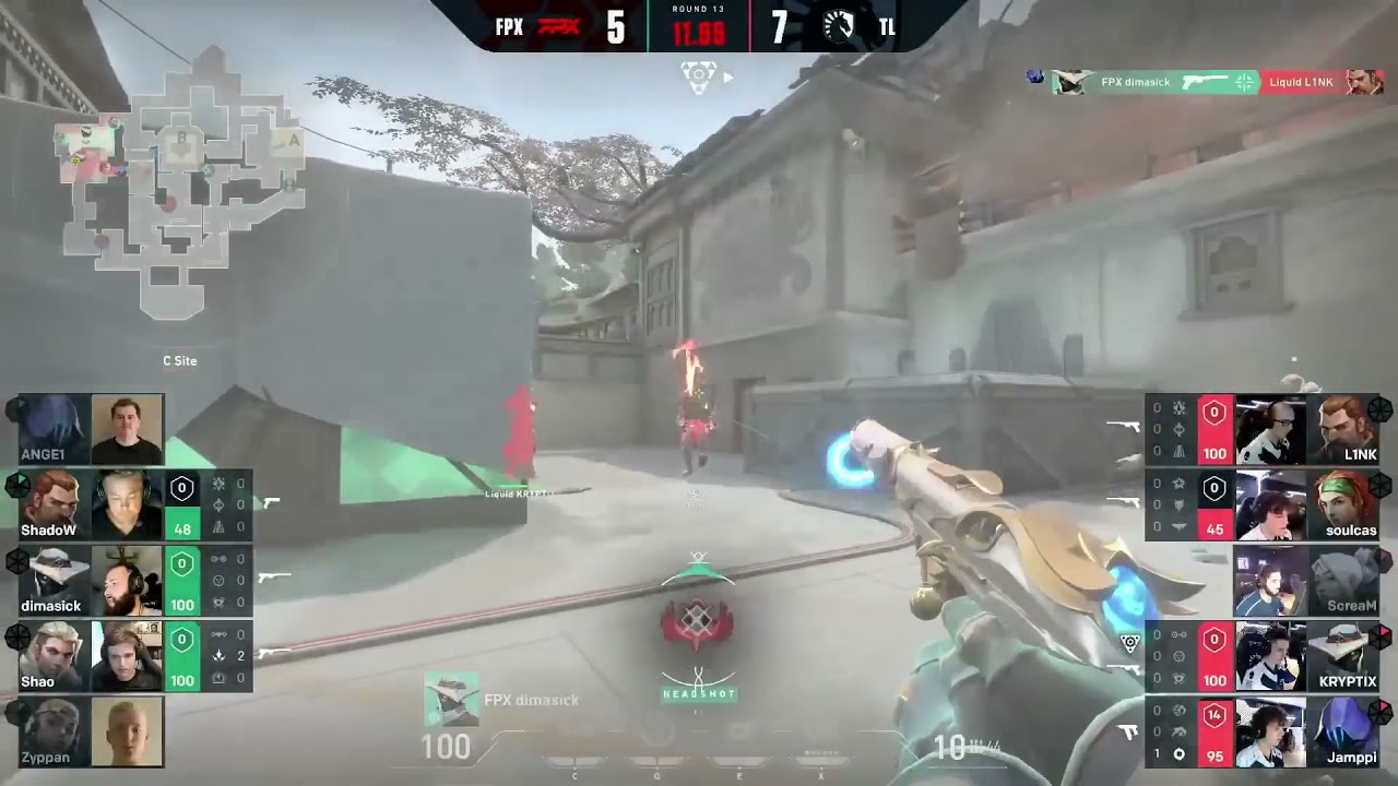 FPX Shao triple kill waiting on the corner | LIQUID vs FPX VCT Stage 3 ...