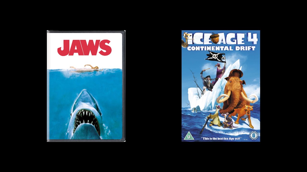 Jaws & Ice Age Continental Drift DVD Menu Walkthrough Double Features ...