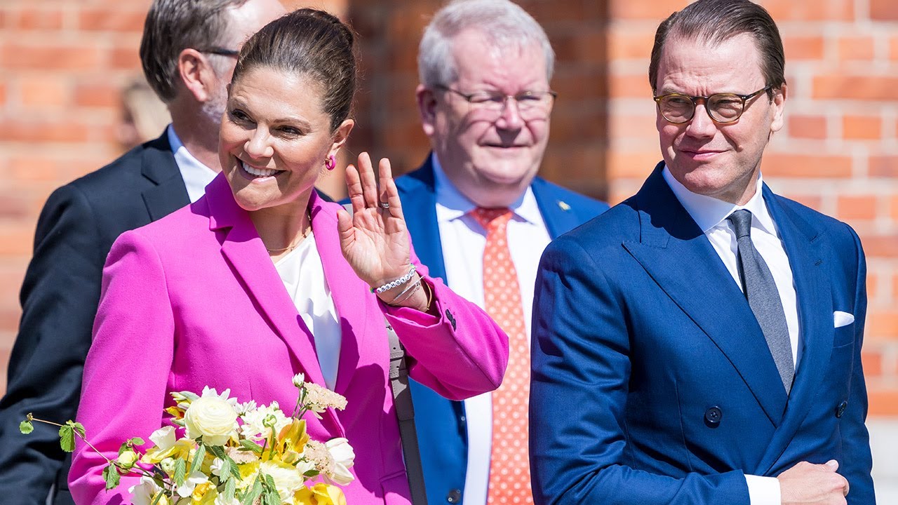 Crown Princess Victoria in a colorful spring outfit with a pink blazer ...