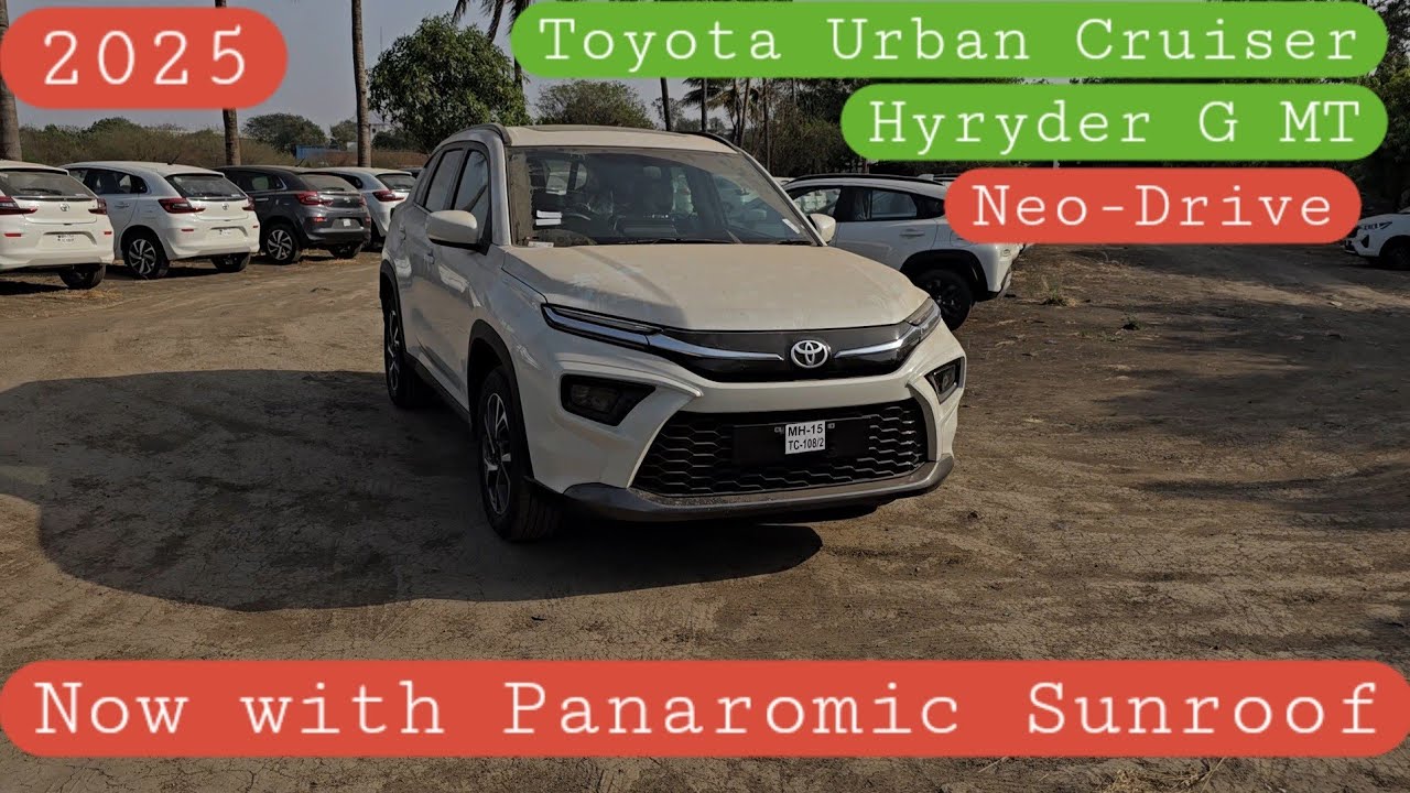 2025 Toyota Urban Cruiser Hyryder G MT Neo Drive now with panaromic ...