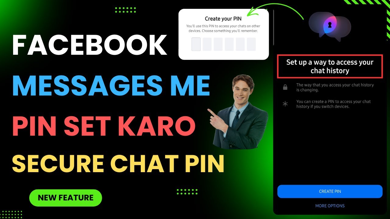 How To Set PIN In Facebook Chat || Secure Facebook Messages With PIN ...