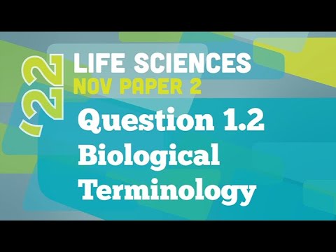 Past Papers 2022: Life Science: Paper 2: Question 1.2 - YouTube