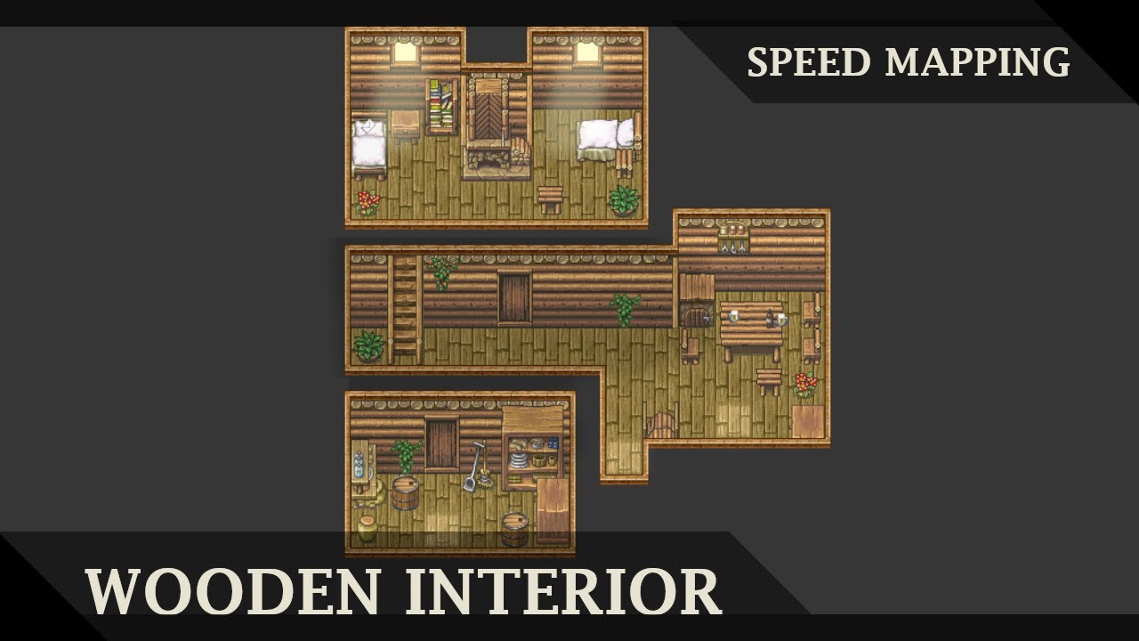 RPG Maker - Speed Mapping Wooden Interior - YouTube