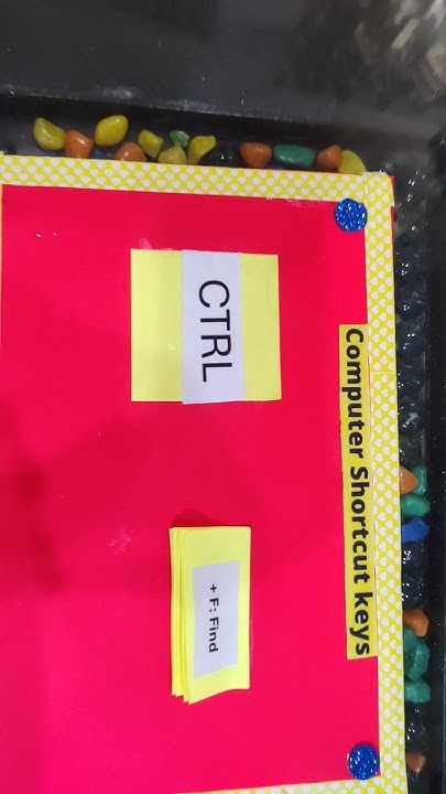 model /project of computer shortcut keys #model #school #computer # ...