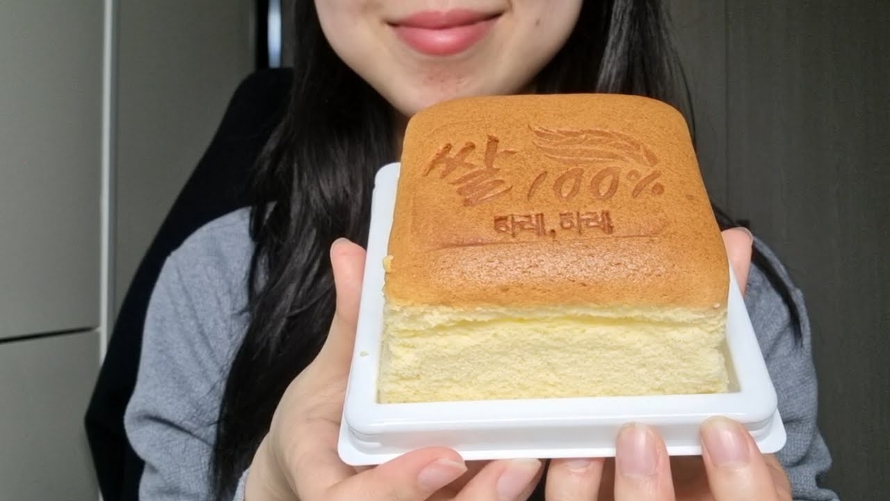 [심야먹방] 풍자 또간집 하레하레 쌀치즈 카스테라 asmr | cheese cake asmr | チーズケーき モッパン - YouTube