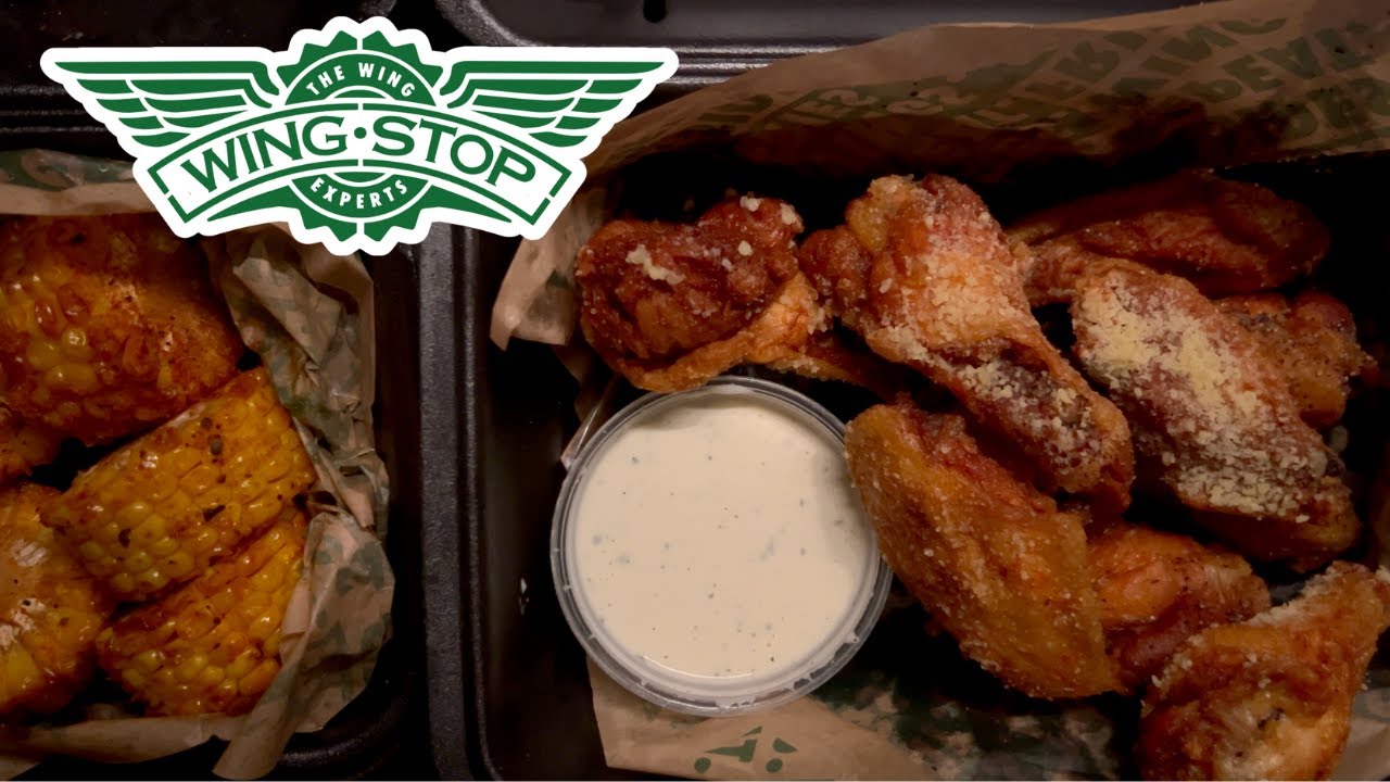 ASMR WINGSTOP GARLIC PARMESAN & LEMON PEPPER WINGS MUKBANG EATING ...