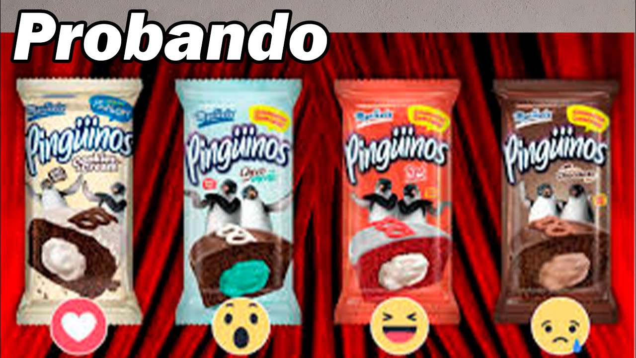 Probando todos los Sabores de Pastelito Pingüinos Marinela - YouTube