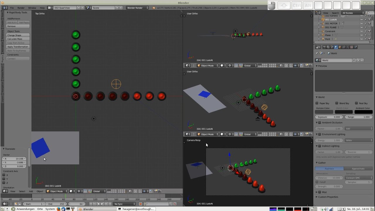 Blender-Tutorial - Blinklichter "The Easy Way" - YouTube